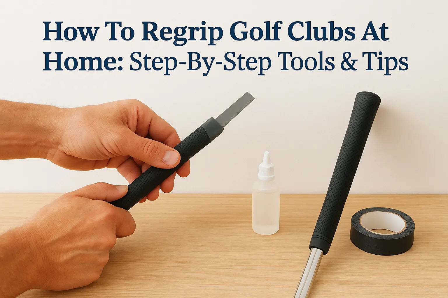How To Regrip Golf Clubs At Home: Step-By-Step Tools & Tips article ...
